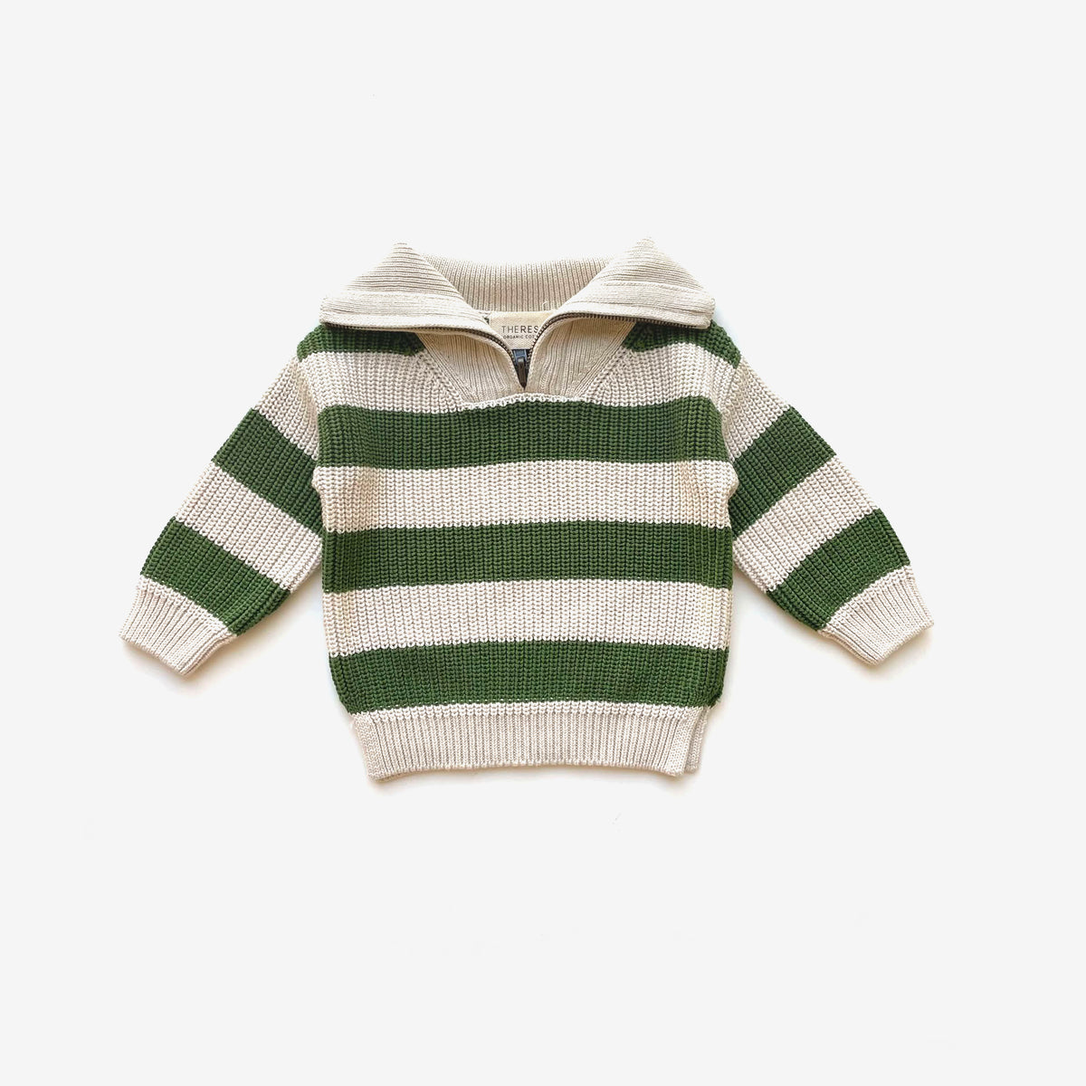Fisherman Jumper - Clover Rugby Stripe – The Rest